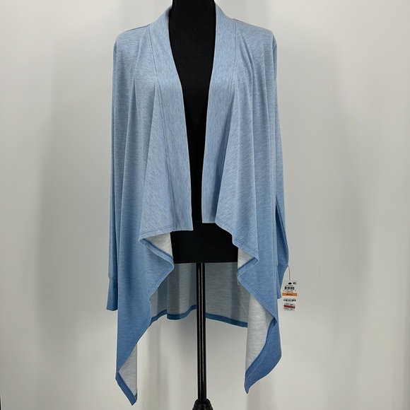 Ideology | Sweaters | Ideology Balance Ombre Blue Openfront Long ...